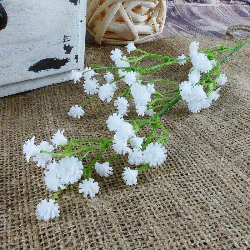 Umělá květina Gypsophila bílá- nevěstin závoj, 45 cm | BIANO