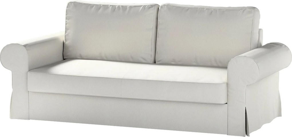 Potah na pohovku IKEA Backabro, 3-místná, rozkládací barva šedá látka lesklé, pletený vzor, sametová