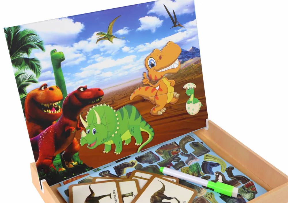 RKToys Sada magnetických puzzlí s dinosaury