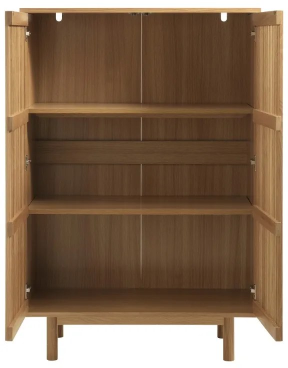 Designová skříňka Calloway 140 cm přírodní dub