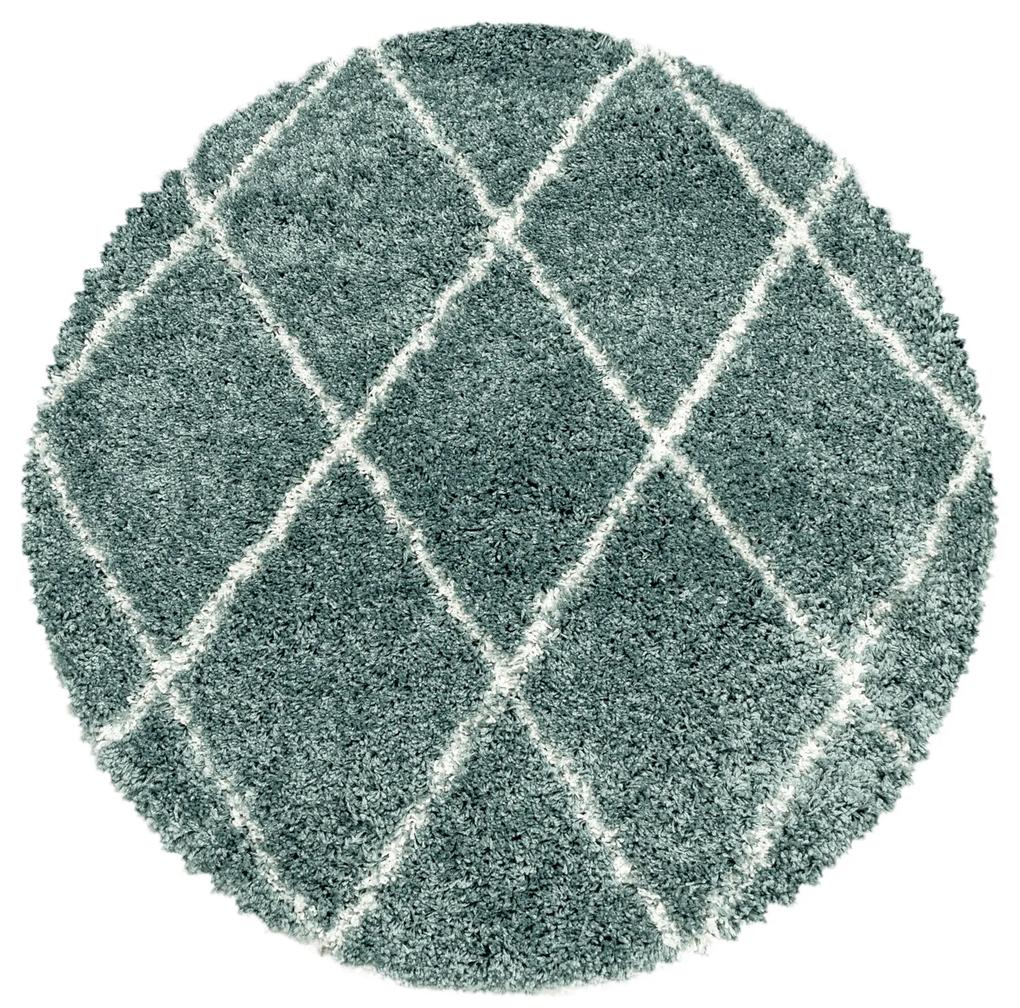 Ayyildiz Kusový koberec ALVOR 3401, kulatý, Modrá Rozměr koberce: 160 cm KRUH