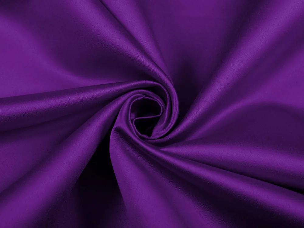 Biante Saténový běhoun na stůl polyesterový Satén LUX-L044 Zářivě fialový 35x120 cm
