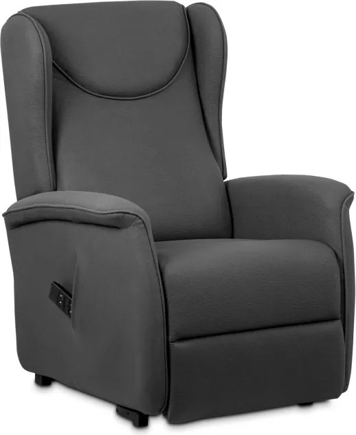 Polohovací křeslo šedé, elektrické TV-1192 GREY2
