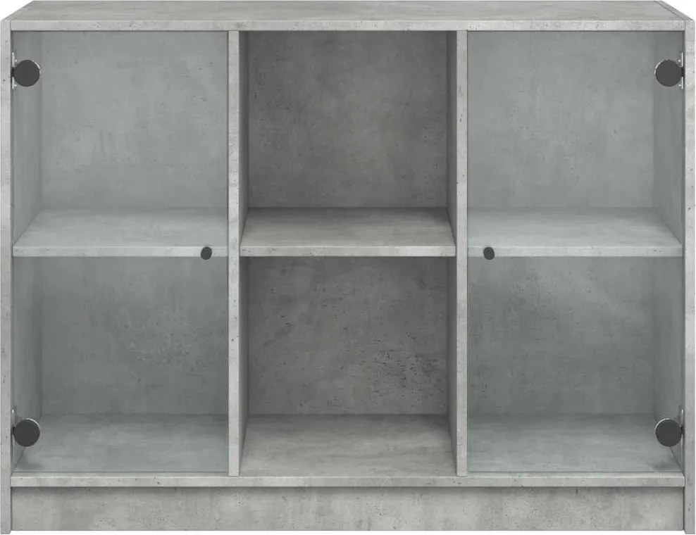 Příborník betonově šedý 102 x 37 x 75,5 cm kompozitní dřevo 3295874