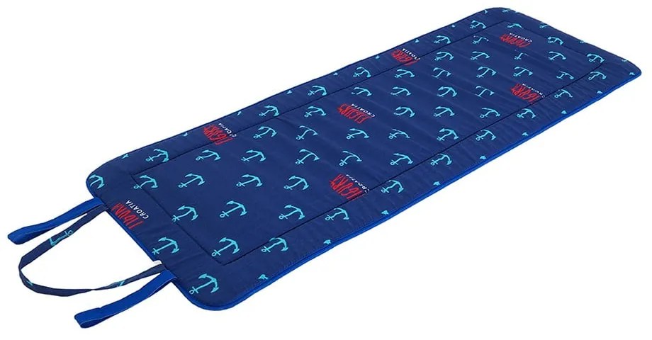 Modrý zahradní podsedák na lehátko 52x148 cm Anchors – B.E.S.