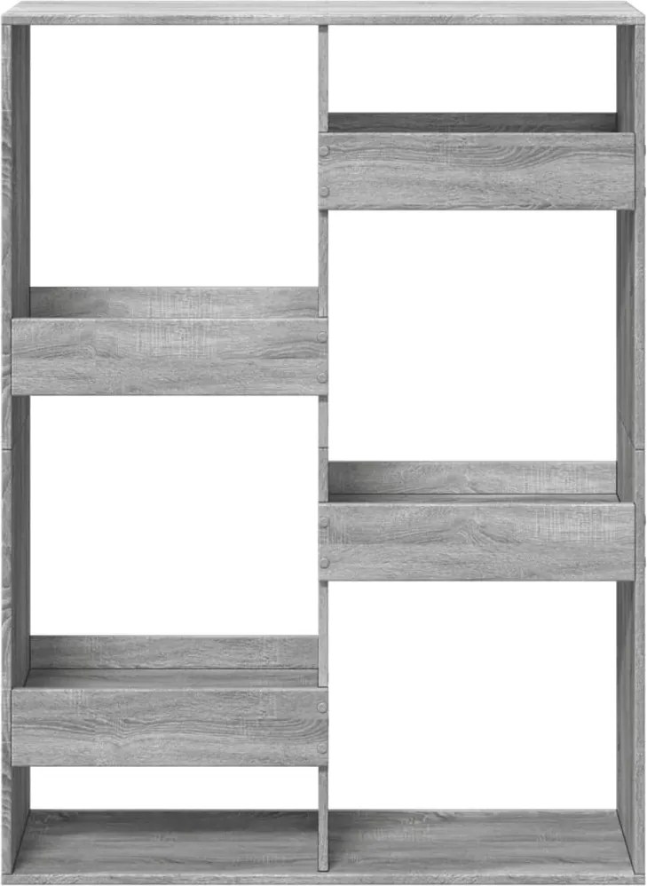 Knihovna šedá sonoma 100 x 33 x 135 cm kompozitní dřevo 3309389