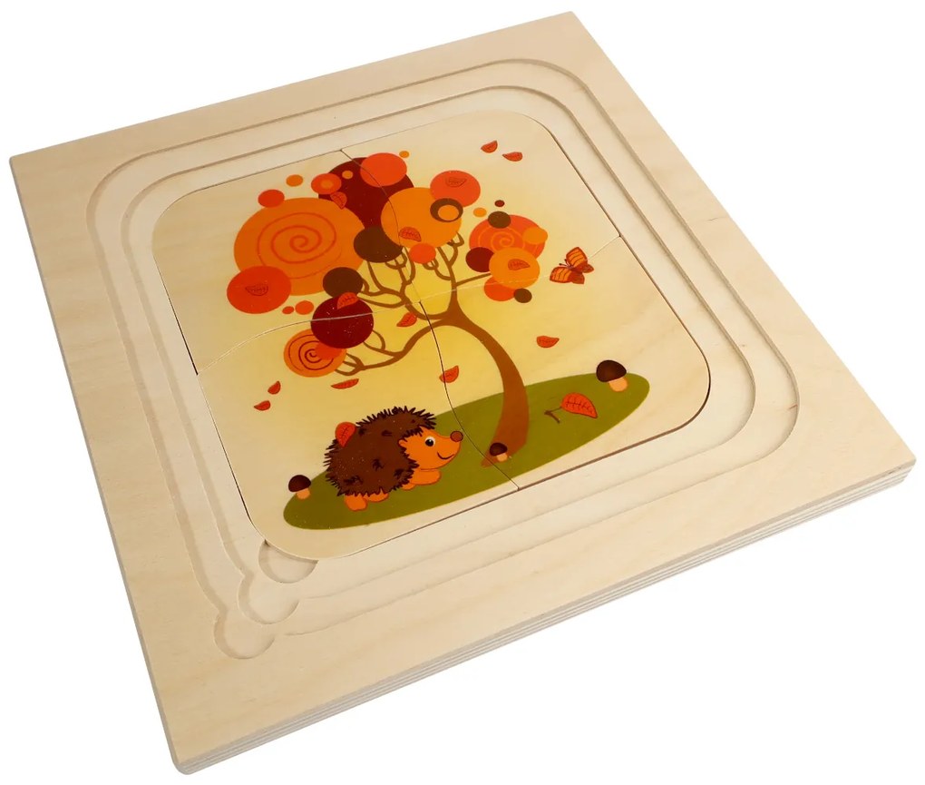 Hess Dřevěné puzzle roční období