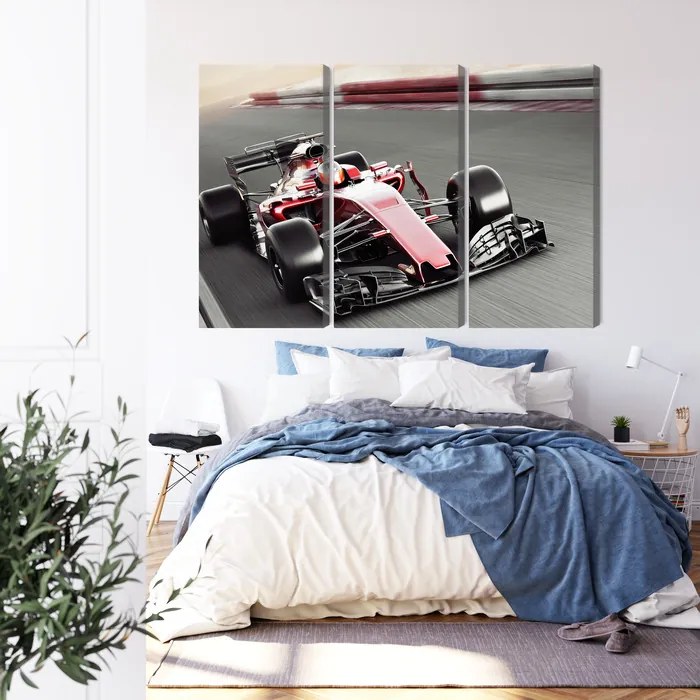 Vícedílný obraz Vůz Formule 1 Na Trati Nedostatek Nedostatek Plátno Canvas 60x40