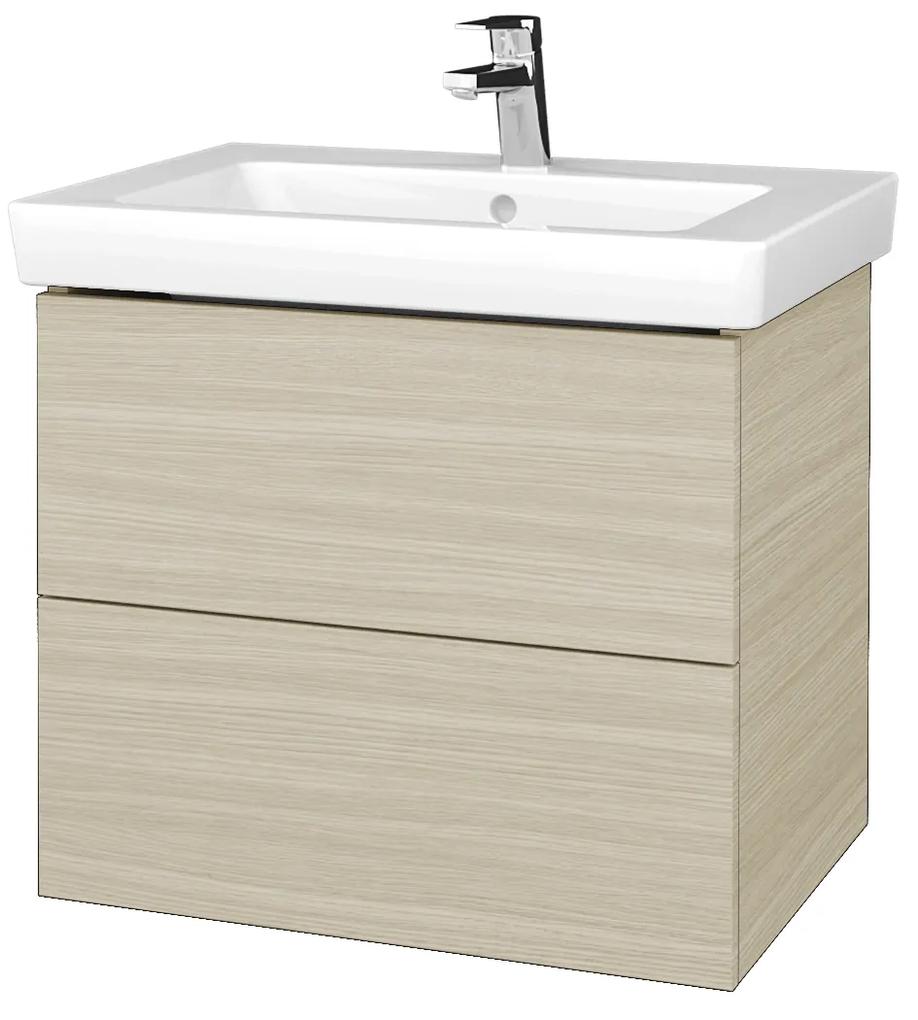 Dřevojas Koupelnová skříňka VARIANTE SZZ2 65 Varianta: M01 Bílá mat / M01 Bílá mat