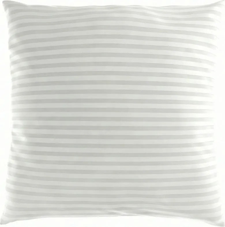 Kvalitex Povlak na polštář Atlas grádl 1cm proužek bílý s hotelovou kapsou 45x60cm 45x60cm