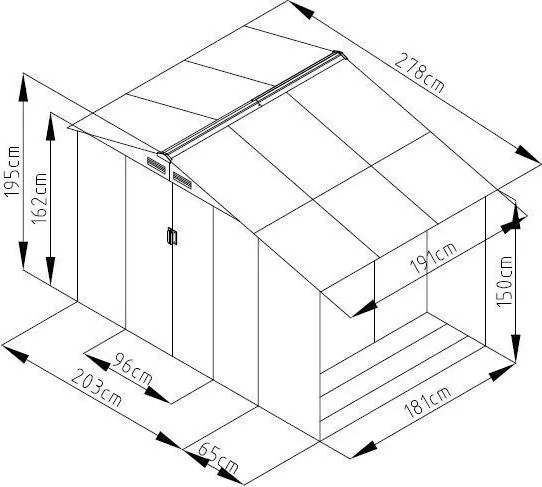 Rojaplast LUKE A-2 domek