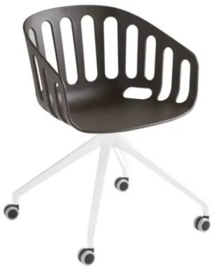 Gaber Plastová židle BASKET CHAIR UR Barva podnože černá podnož Barva plastu Gaber antracit 21