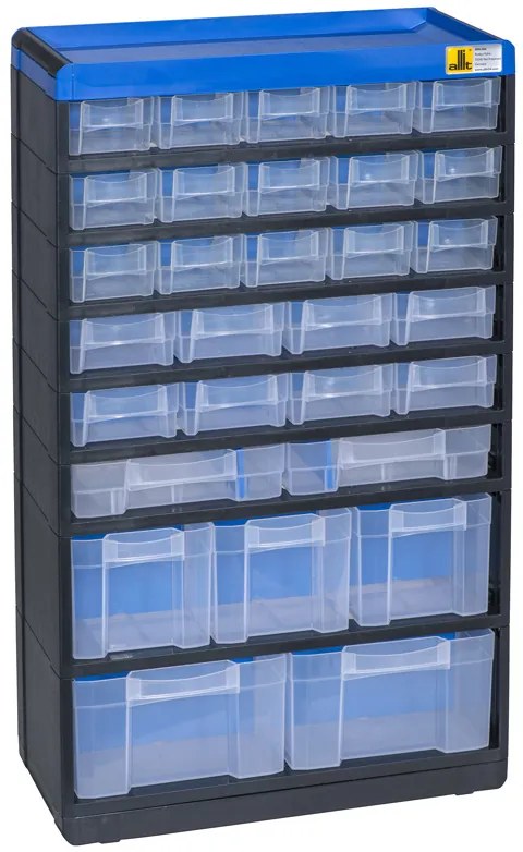 Allit Plastová skříňka se zásobníky VarioPlus Pro 53/60, 30 zásuvek