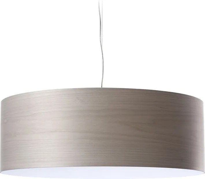 Válcové svěšené svítidlo z dřevěné dýhy Gea Dekor: Šedý, Průměr: 700 mm