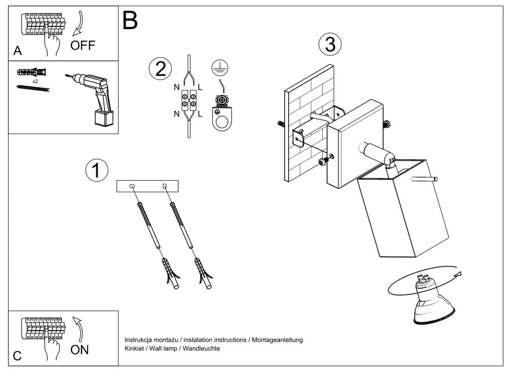 Bodové svítidlo Merida, 1x šedé kovové stínítko, (možnost polohování)