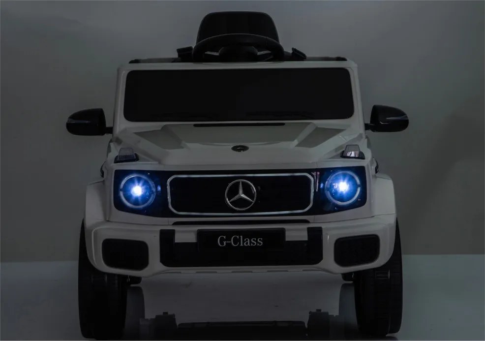 LEAN CARS Akumulátorové vozidlo Mercedes G 4x4 24 V 2580, bílé
