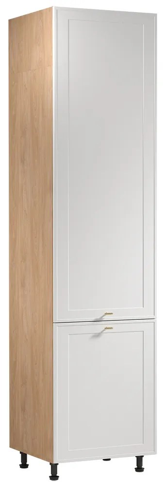 SORENTO pb | vysoká skříňka D60RWN potravinová s policemi | 60 cm | LEVÁ | puccini/bílá