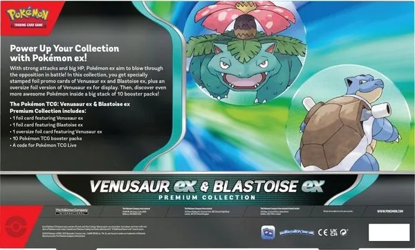 Pokémon TCG: Venusaur ex & Blastoise ex Premium Collection
