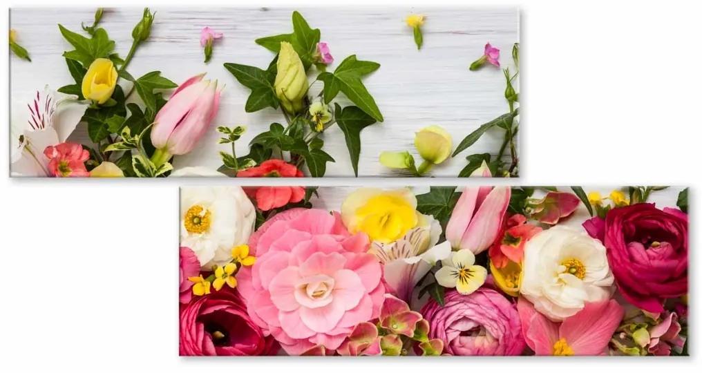 Malvis ® Atypický obraz něžné květiny Velikost (šířka x výška): 120x60 cm