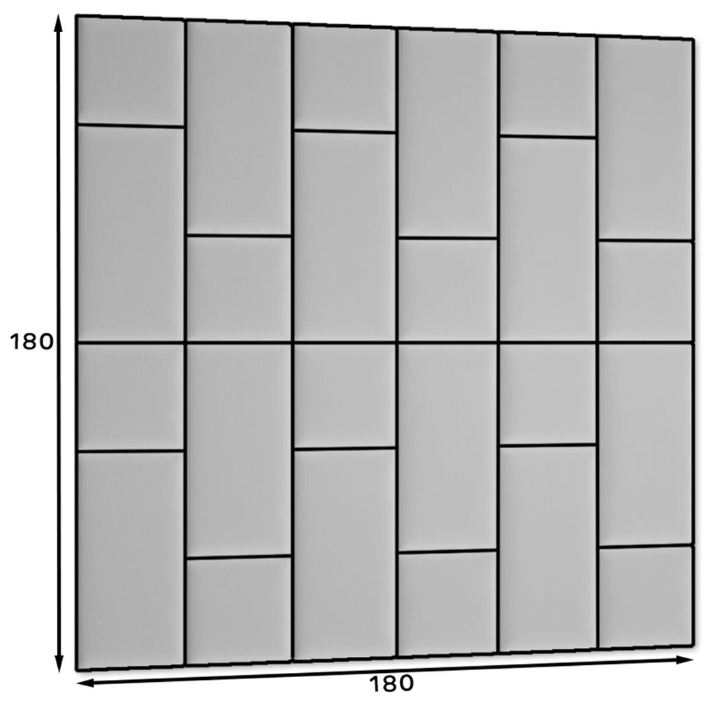 Eltap Čalouněný panel Quadratta 180x180 cm světle hnědý