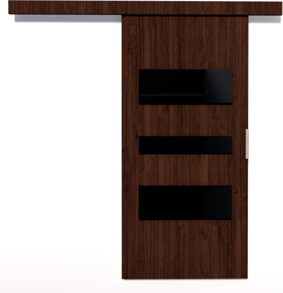 Posuvné nástěnné dveře CENTO 76 wenge