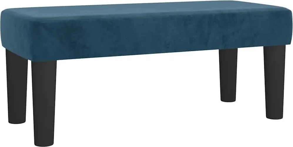 Box spring postel s matrací tmavě modrá 80 x 200 cm samet 3137813