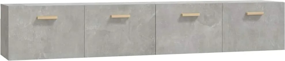 Nástěnné skříňky 2 ks betonově šedé 100x36,5x35 cm kompozit 3115663