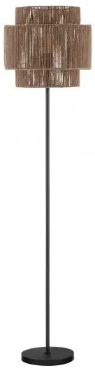 LED přírodně-černá stojací lampa Lito
