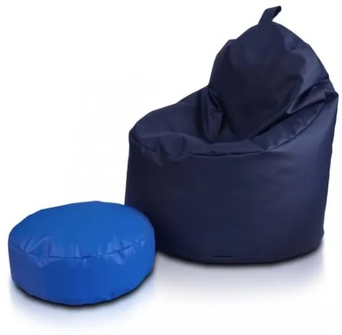 Sedací vak Yoko ekokůže / polyester TiaHome - Žltá