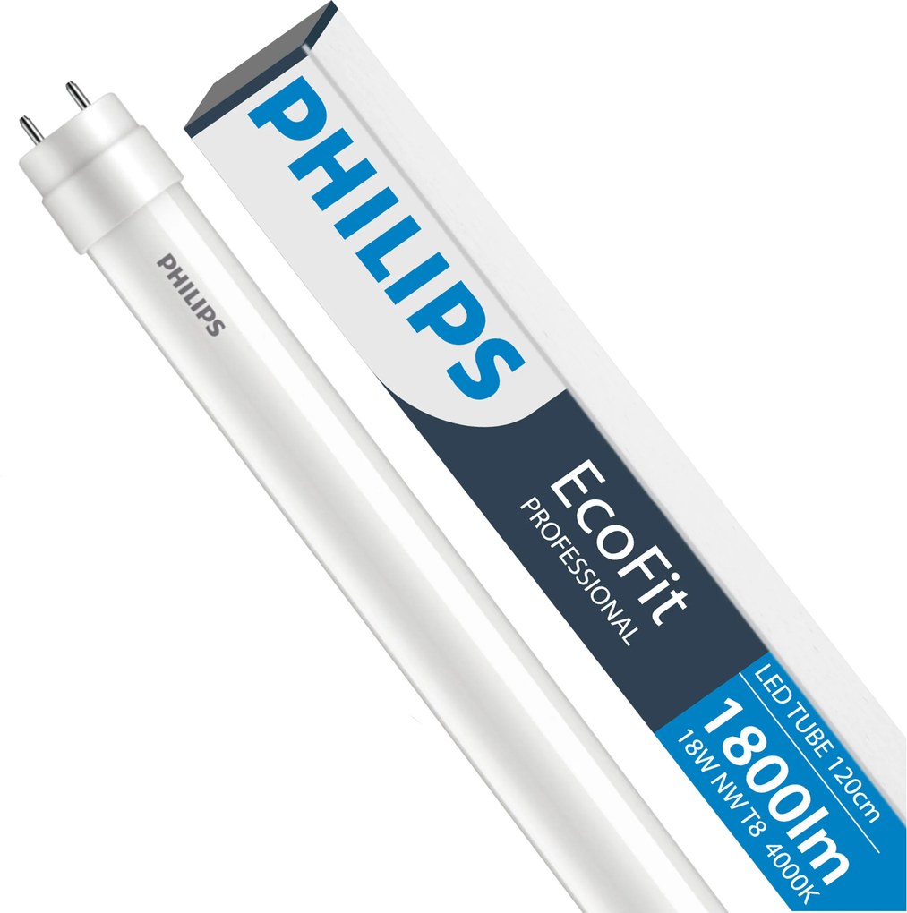 SADA 10x LED trubice 120cm 18W 4000K 1800lm G13 Philips Neutral