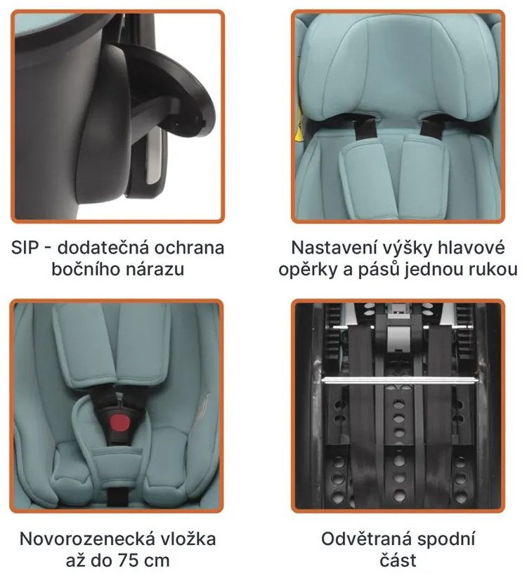Zopa Autosedačka XM Plus i-Size bundle Boss grey