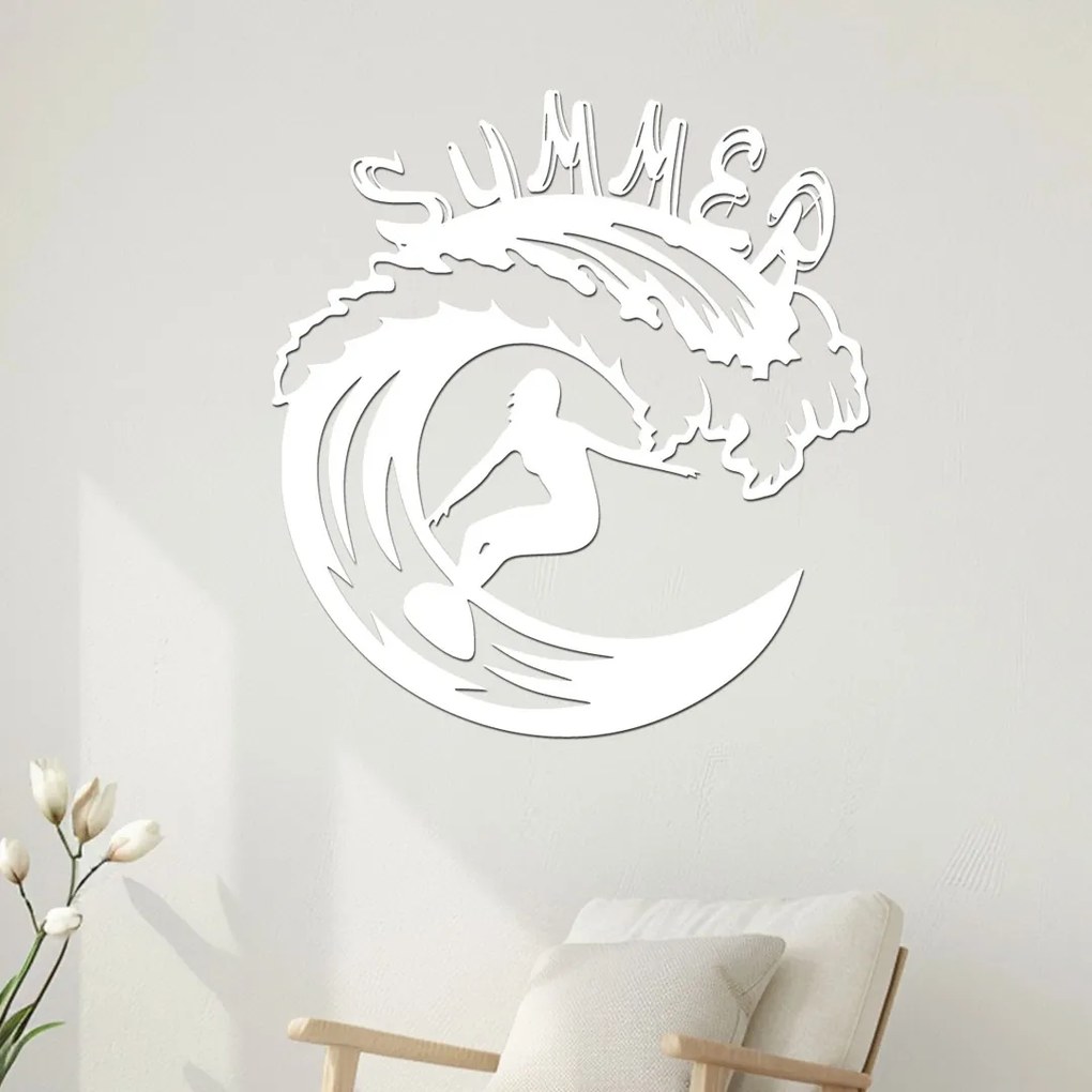 dřevo života Dřevěná dekorace SUMMER Zvolte rozměr (cm): 55x60, Zvolte barvu dekoru: Antracitová