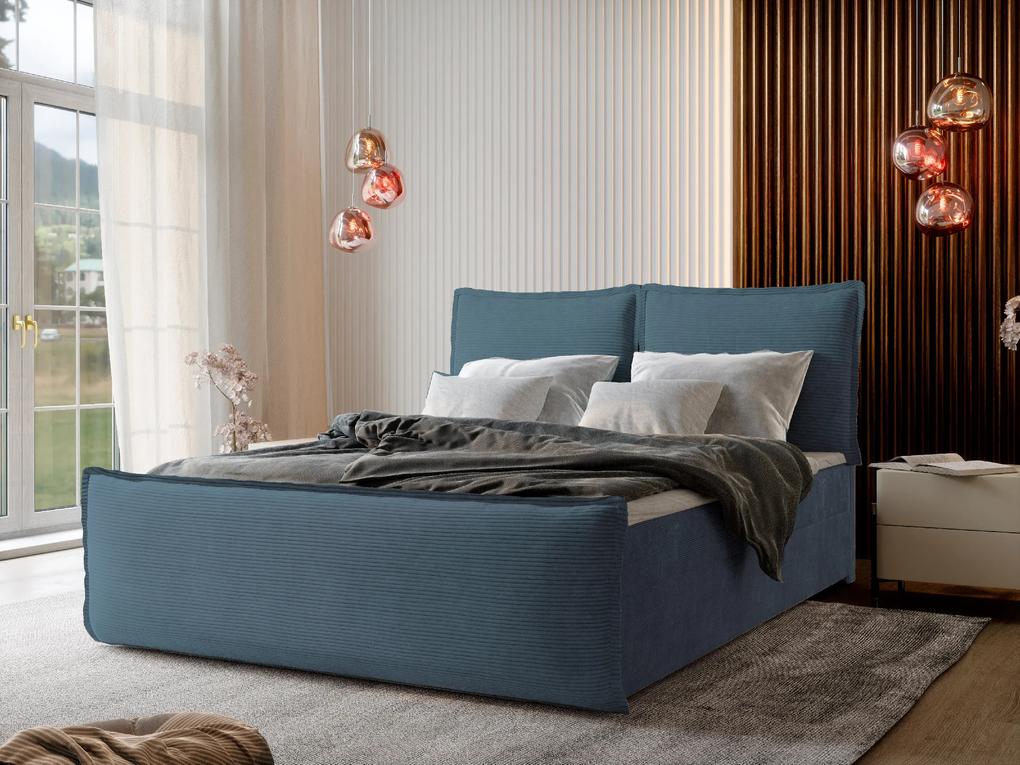 MSL Kontinentální čalouněná postel MONTY (140 x 200 cm) Barva látky: POSO 05