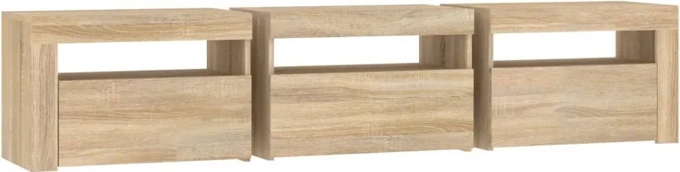 TV skříňka s LED osvětlením dub sonoma 180x35x40 cm 3152756