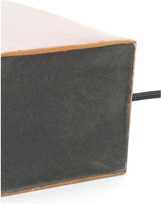 Oranžová kovová stolní lampa (výška 38 cm) Cardona – Light & Living
