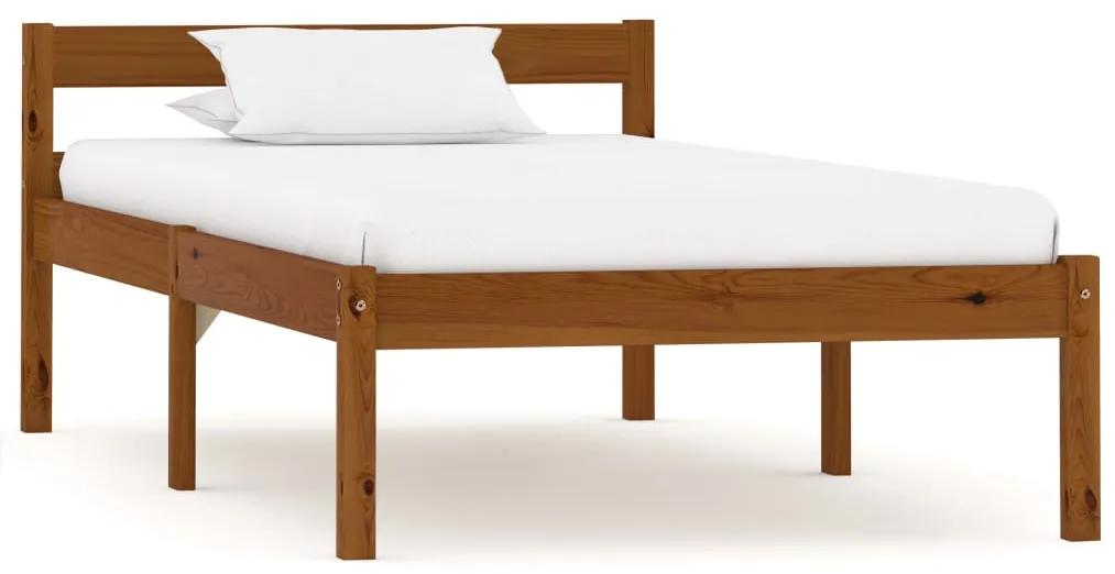 283209 vidaXL Rám postele medově hnědý masivní borovice 100 x 200 cm
