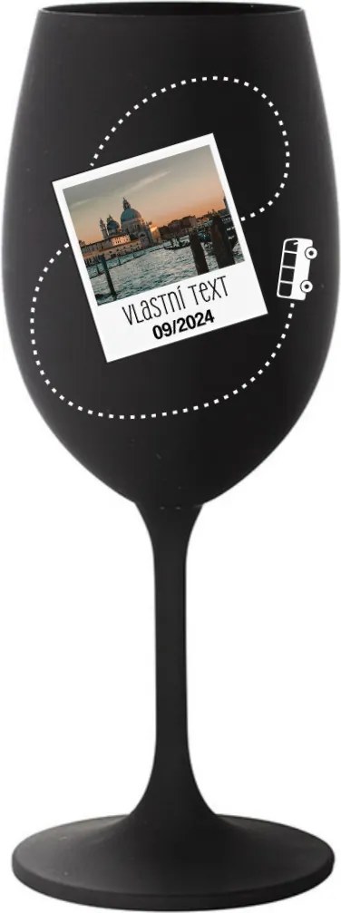 Personalizovaná sklenice s fotkou a cestovatelským motivem
