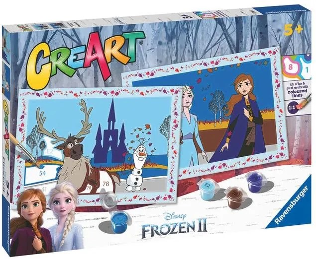 Malování podle čísel ravensburger 235568 creart disney: ledové království 2: věrní přátelé