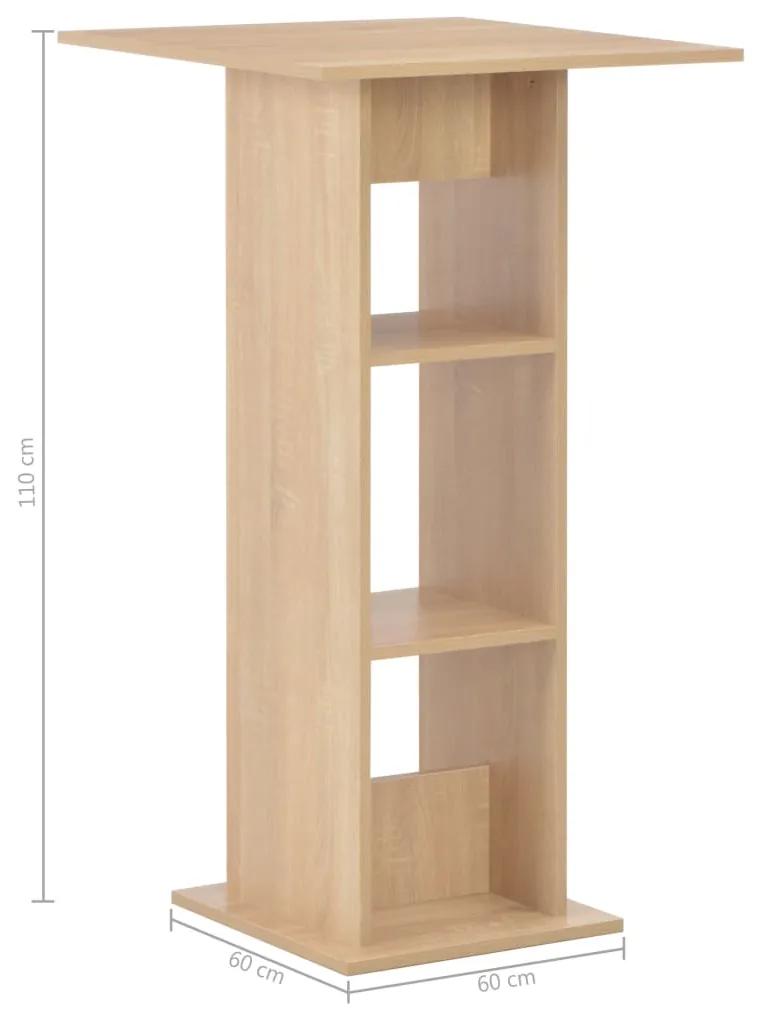 Barový stůl - dubový | 60x60x110 cm