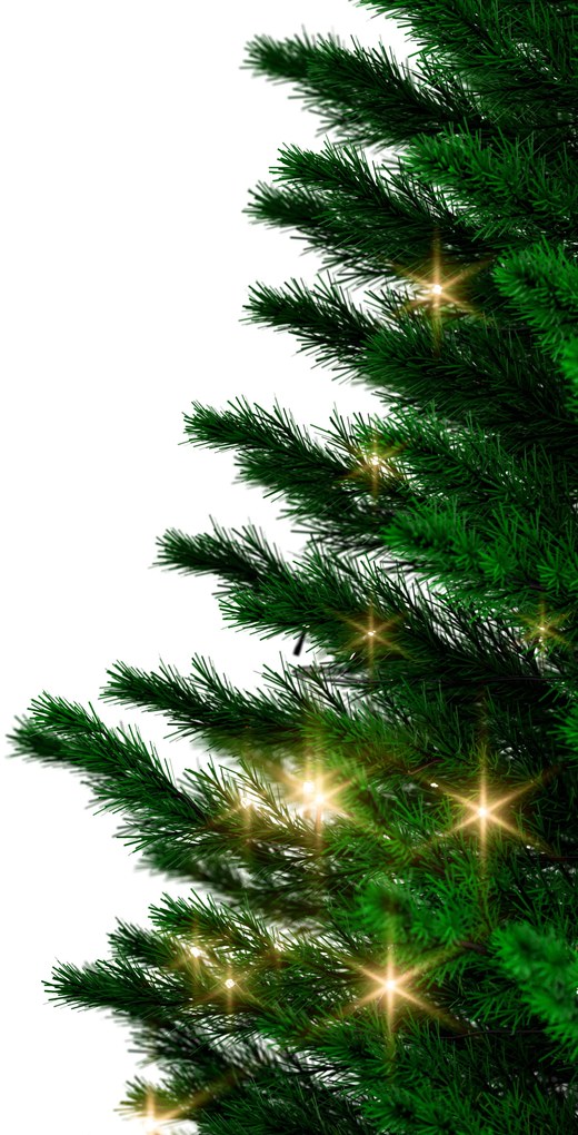 Umělý vánoční stromeček RUDOLPH se světýlky, 150 cm, zelená Casaria