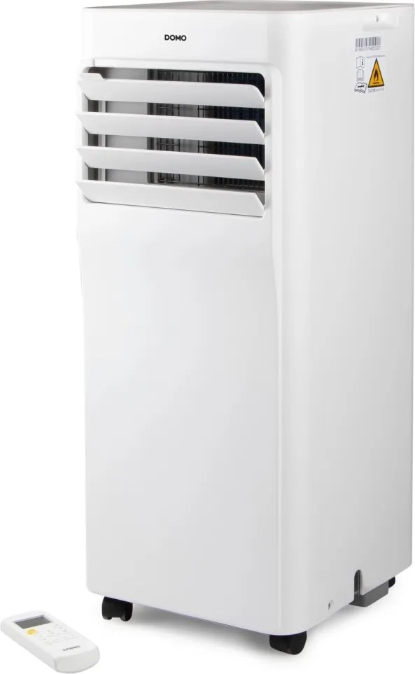 Mobilní klimatizace 4v1 COOLMAX 7000 BTU - DOMO DO10162, 2,05 kW, místnosti do 20?m2, 63 ??dB, Třída: A, dálkové ovládání, chlazení, ventilace, odvlhčování, čištění vzduchu