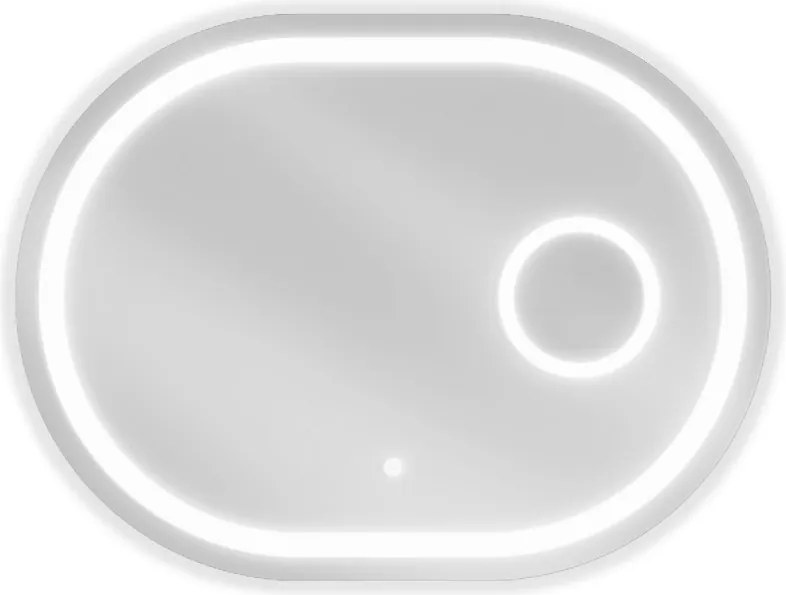 Mexen Umba, LED koupelnové zrcadlo s podsvícením a kosmetickým zrcadlem 100 x 80 cm, 6000K, ochrana proti zamlžování, 9822-100-080-611-00