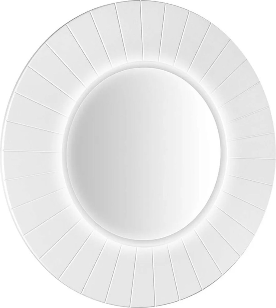 Sapho Lumiro - Zrcadlo s LED osvětlením, průměr 90 cm, matná bílá LR950-3131S