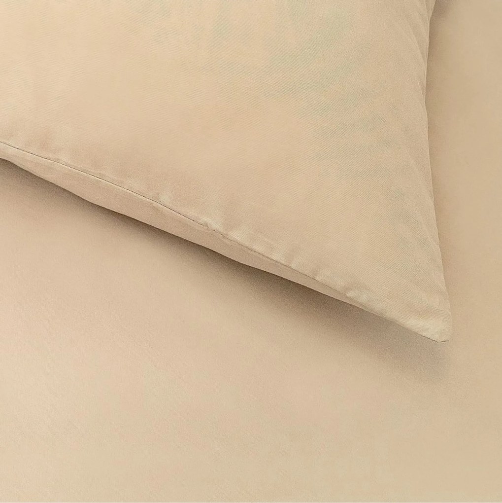 Saténové povlečení LUXURY COLLECTION béžové - 1x 140/200, 1x 70/90cm