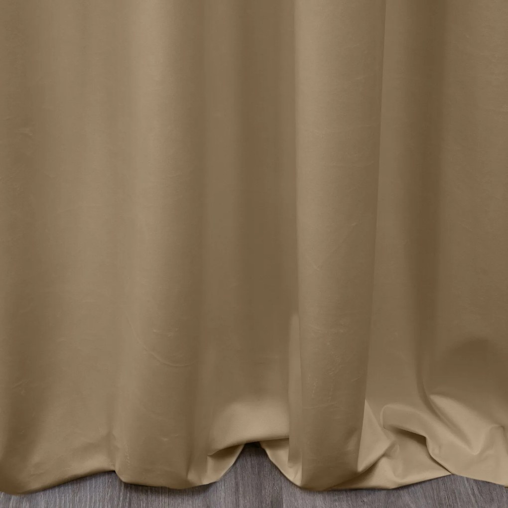 ZATEMŇOVACÍ ZÁVĚS NA PÁSCE PIERRE CARDIN SIBEL 140X270 CM CAPPUCCINO