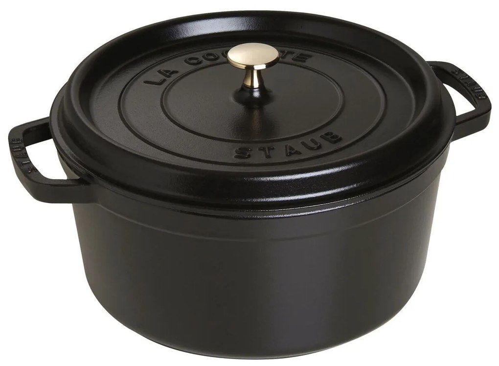 Staub Cocotte hrnec kulatý 28 cm/6,7 l černý, 1102825