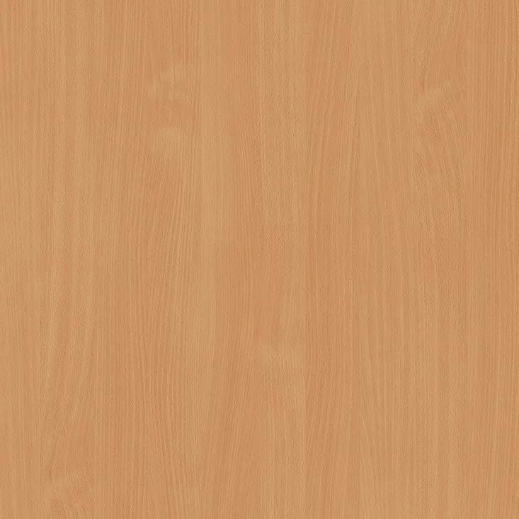 Kovová zásuvková kartotéka PRIMO s dřevěnými čely A4, 4 zásuvky, bílá/buk