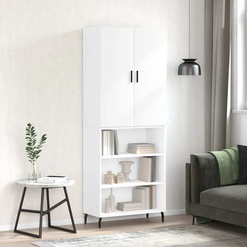 vidaXL Skříň highboard 69,5 x 34 x 180 cm kompozitní dřevo [3196085] Barva: hnědý dub