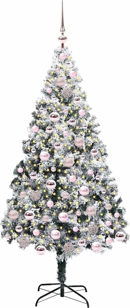 Umělý vánoční stromeček Bílá 180 cm PVC, ocel a plast 3396964