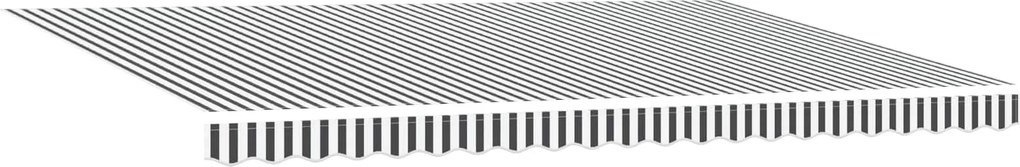 Rám markýzy Antracitová a bílá 500 × 300 cm 3331242